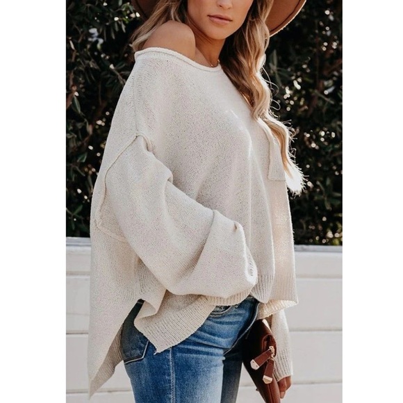 Sweaters | Saturday Sweater Cropped Oversized Top | Poshmark